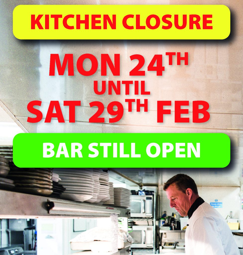 KITCHEN CLOSURE TILE 2-01 - The Victoria Inn